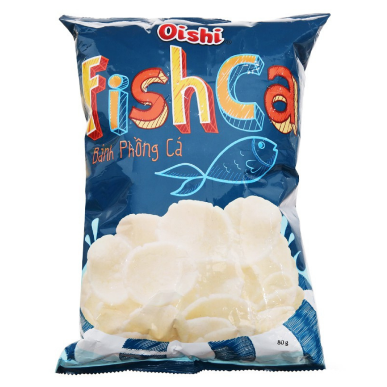 Oishi Fishda Puffed Snack 80g X 12 Bags • Vietnam FMCG GOODS Wholesaler