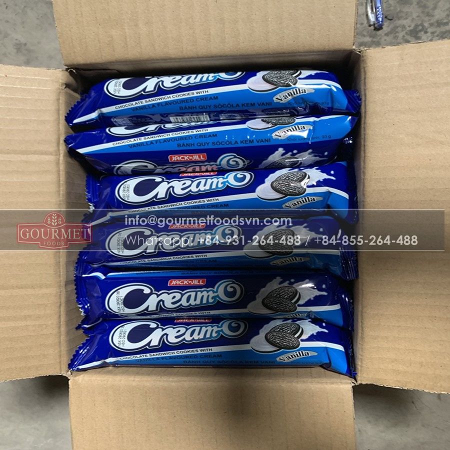 Cream-O Strawberry Sandwich Cookies Cream 54g X 48 Bags • Vietnam FMCG GOODS Wholesaler