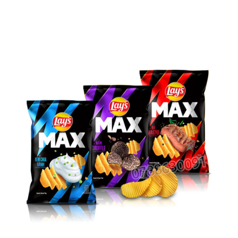 Lay's Max Wagyu Beef Snack 75g X 40 Bags