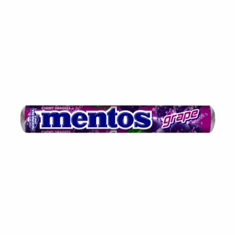 Mentos Roll Grape 29gr X 14 Rolls X 18 Display Boxes