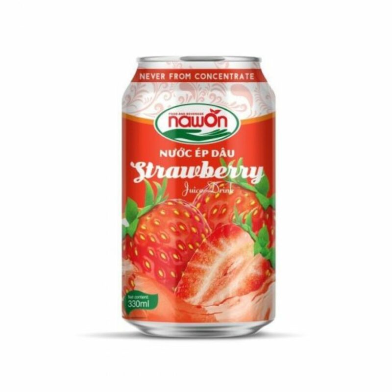 Nawon Strawberry 30% Fruit Juice Drink 330ml X 24 Cans